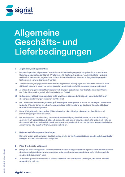 Home | Sigrist-Photometer - Swiss Made