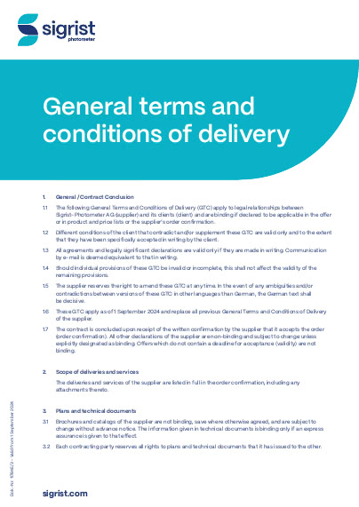 Home | Sigrist-Photometer - Swiss Made